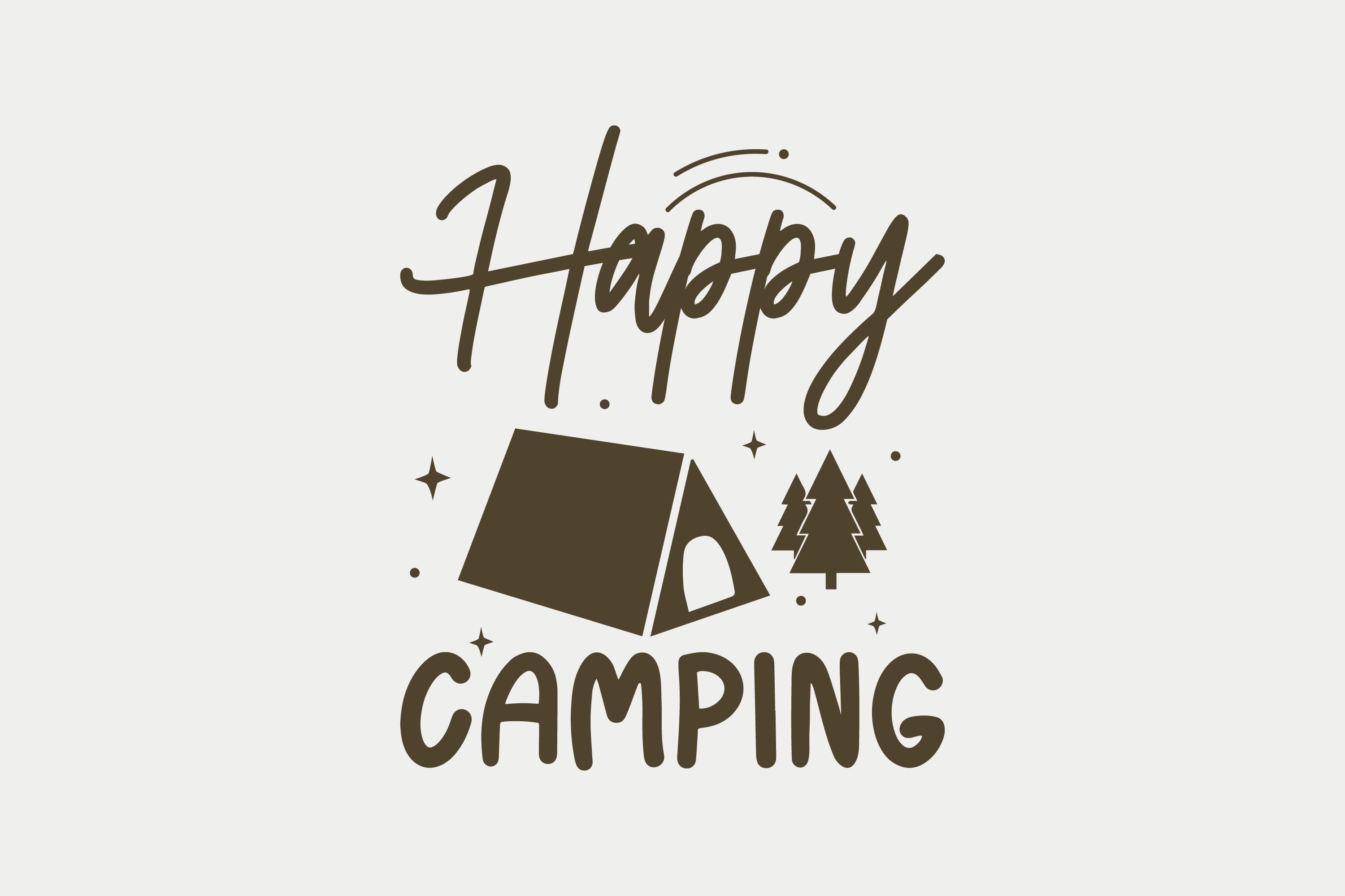 Happy Camping Camping Svg Graphic By Svg Box · Creative Fabrica